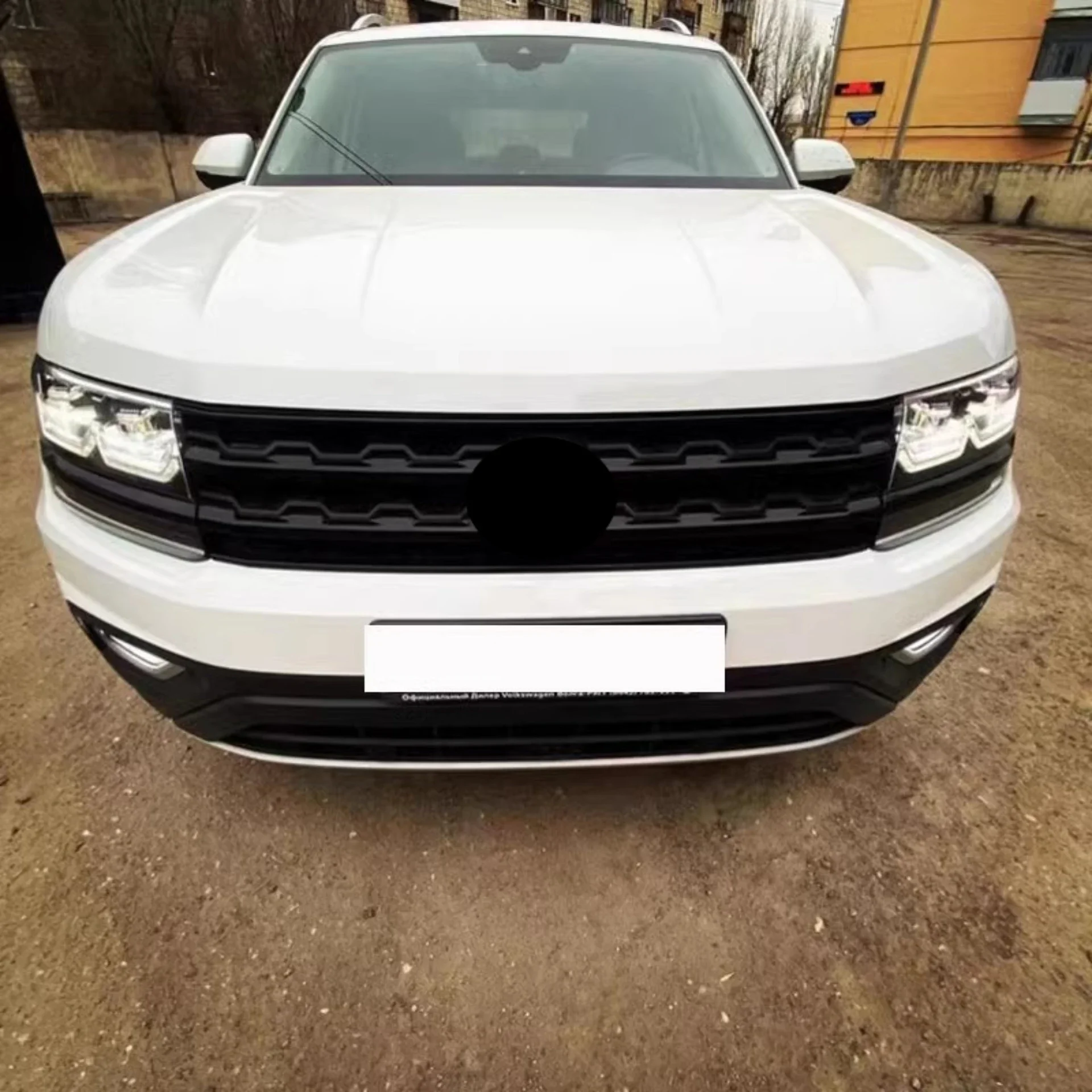 Carbon Fiber Front Radiator Grille Grid For Volkswagen Vw Teramont 2020 ...