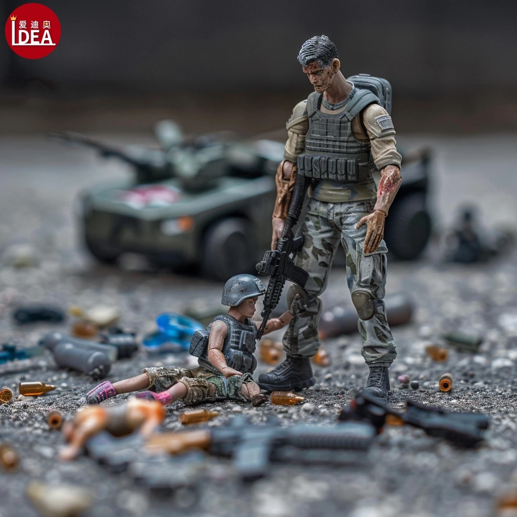 OEM PVC Mini Soldiers Figure Set Resin Action Figure Toy Diecast ...