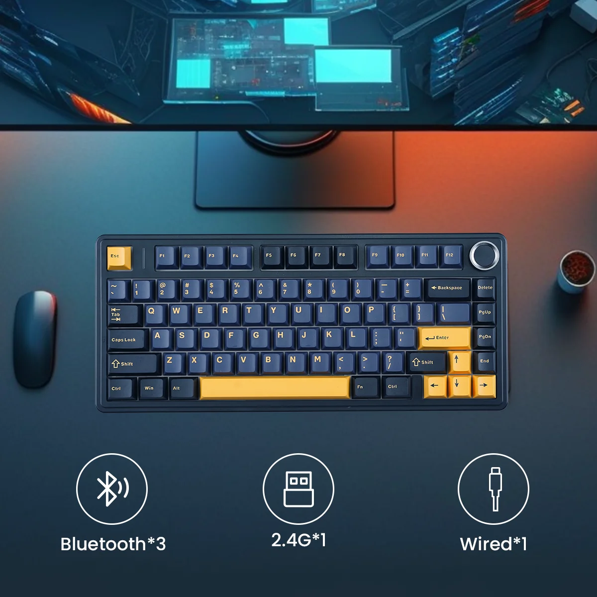 F75 Pro Wireless Compact Keyboard with HIFI Sound & RGB
