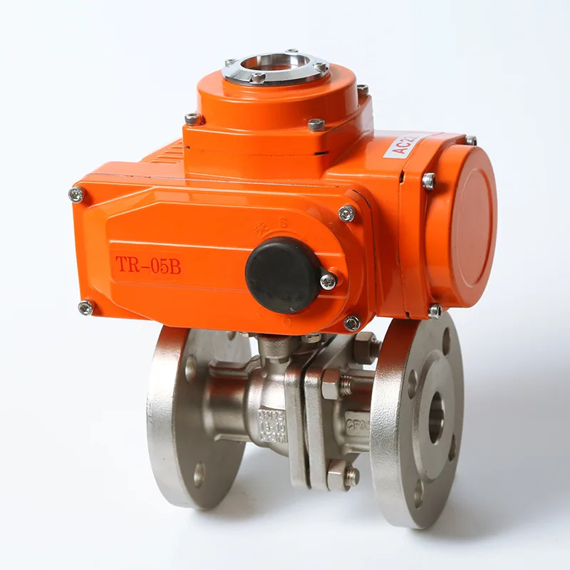304 Stainless Steel Electric Ball Valve Q941f-16p Flange Two-way Threaded Ball Valve High ...