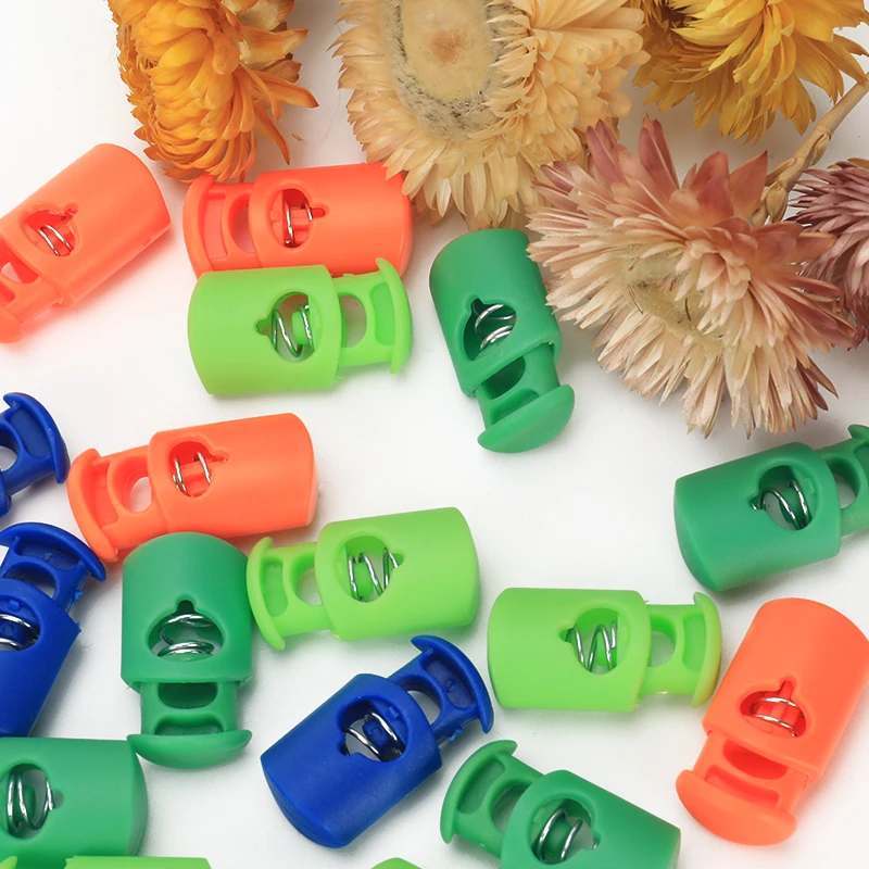 Wholesale Multiple Color Plastic Cord Lock Plastic Spring Toggle End ...