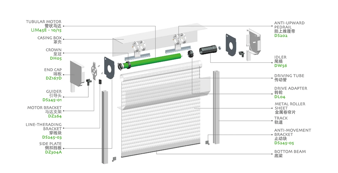Custom Garage Metal Garage Door Industrial Roll Up Door For Container ...