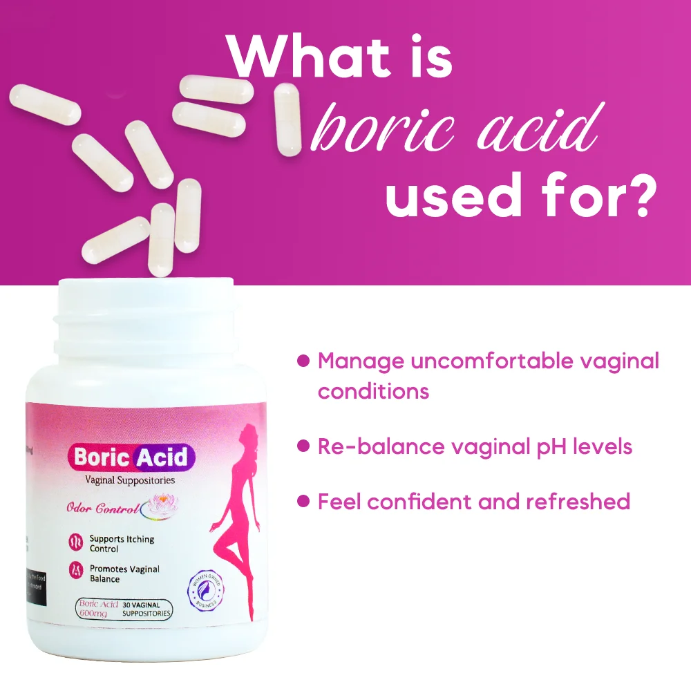 Aromlife Feminine Vaginal Cleaning Pills Boric Acid Powder Capsules ...