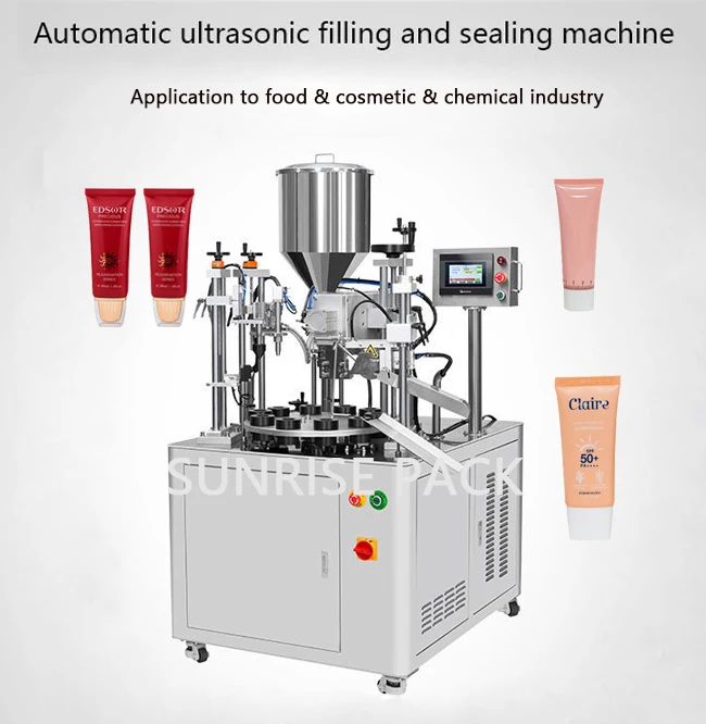 Automatic Sauce Tube Filling Sealing Machine Ointment Aluminum Soft ...