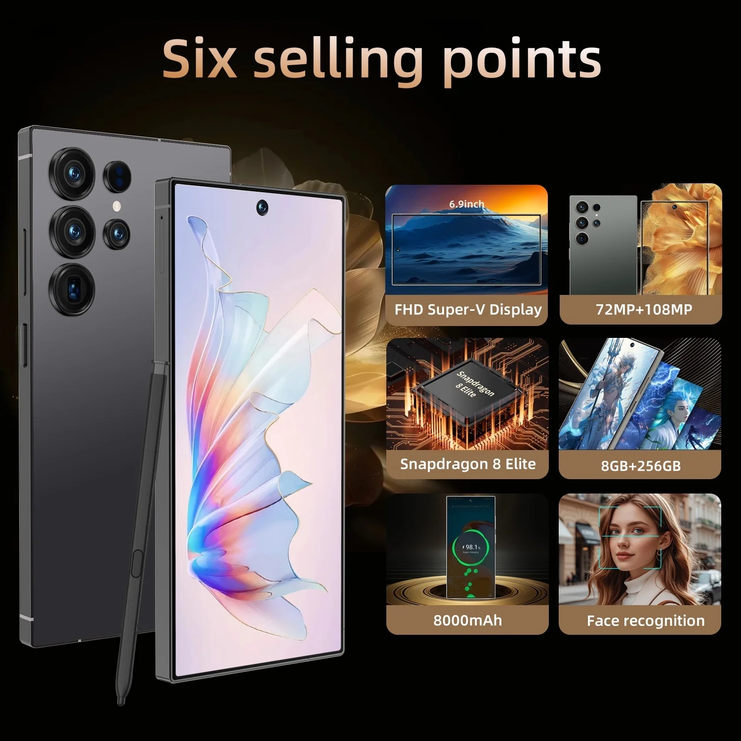 S25 Ultra 5G Dual Sim Smartphone with HD LED Display LTE Cellular ...