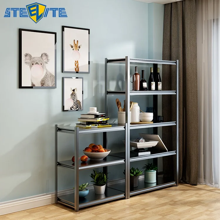 Heavy Duty Adjustable Rack Display Stacking 4 Tier Kitchen Storage Rack ...