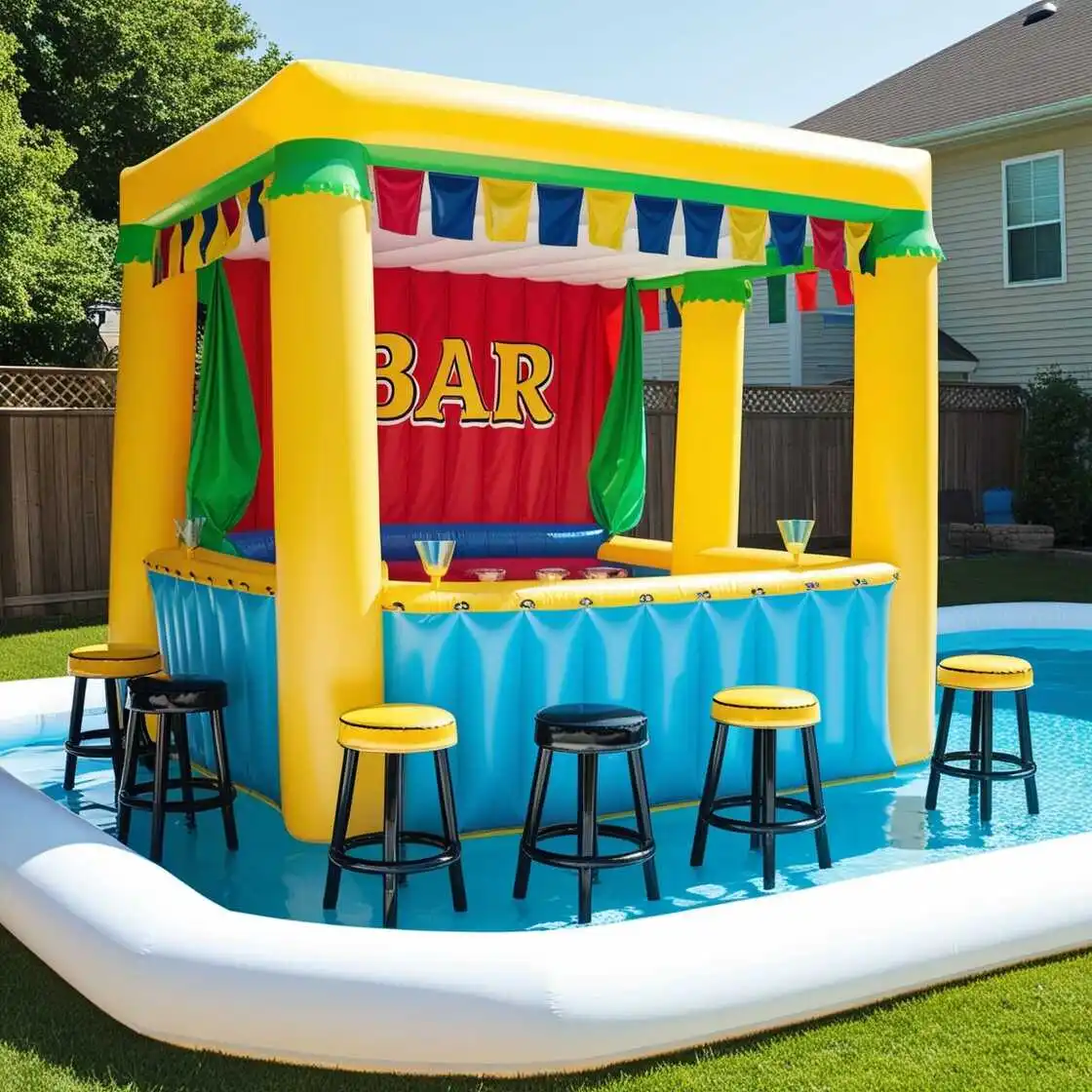 PVC Inflatable Pool Play Family Bar - Perfect for Parties