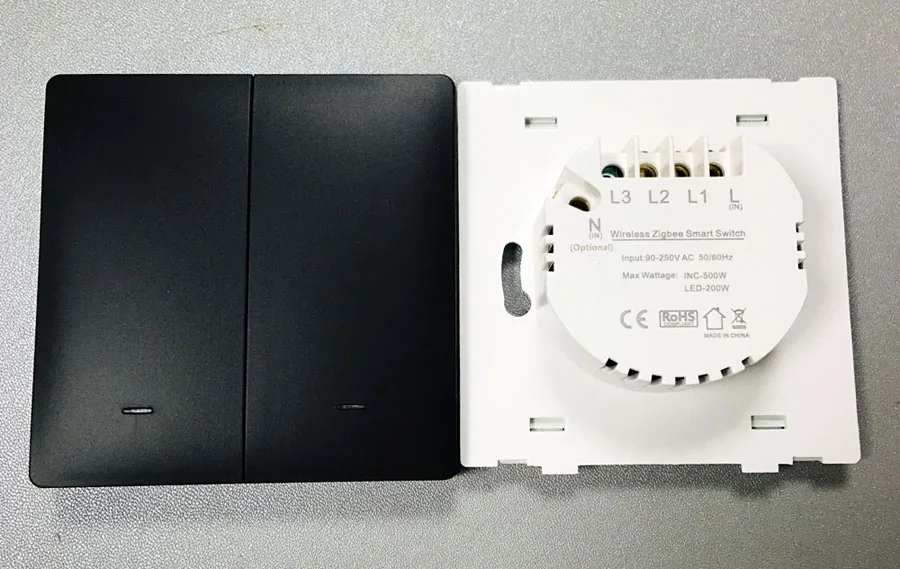 Black Gold White Grey Color Tuya Zigbee Smart Zigbee Light Switch Work ...