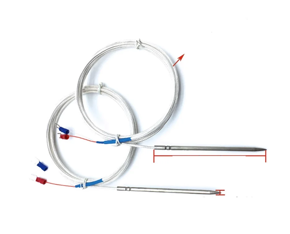 Tip Tube Thermal Resistance Pt100 Waterproof Stainless Steel Soil ...