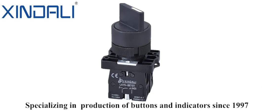 LAY5-ED33 Self-Resetting Latching Momentary Handle Switch