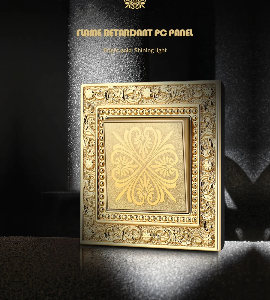 Baroque Bronze Metal Copper Material Panel International General Socket ...