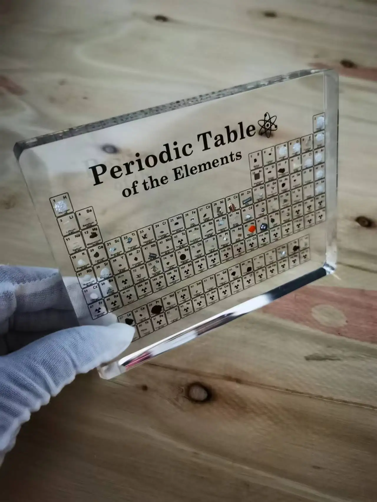 Periodic Table With Real Elements Inside,Acrylic Periodic Table Display ...