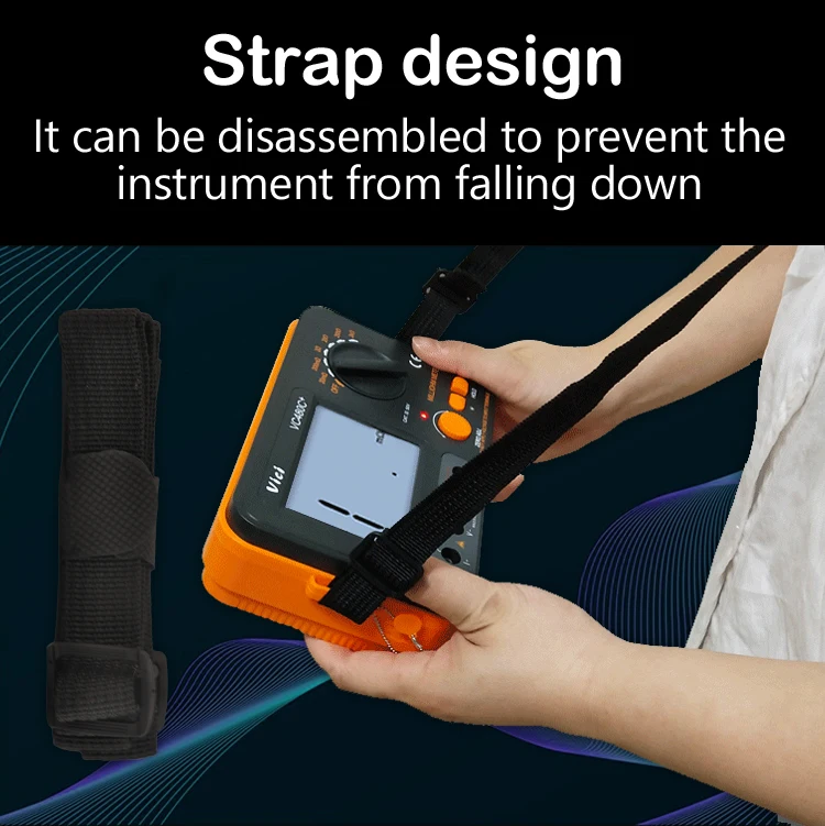 Industrial 3-Wire Ground Resistance Tester VC4105A