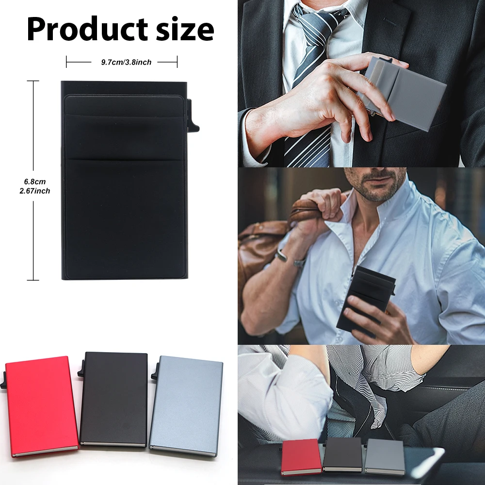 Aluminum RFID Blocking Card Holder - Ultra Slim & Secure