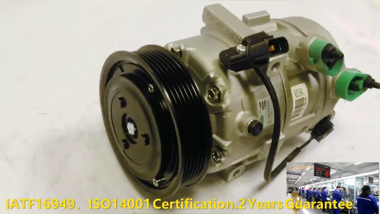 114.5mm PV6 VS-16E Car Air Conditioner Compressor For HYUNDAI SONATA ...