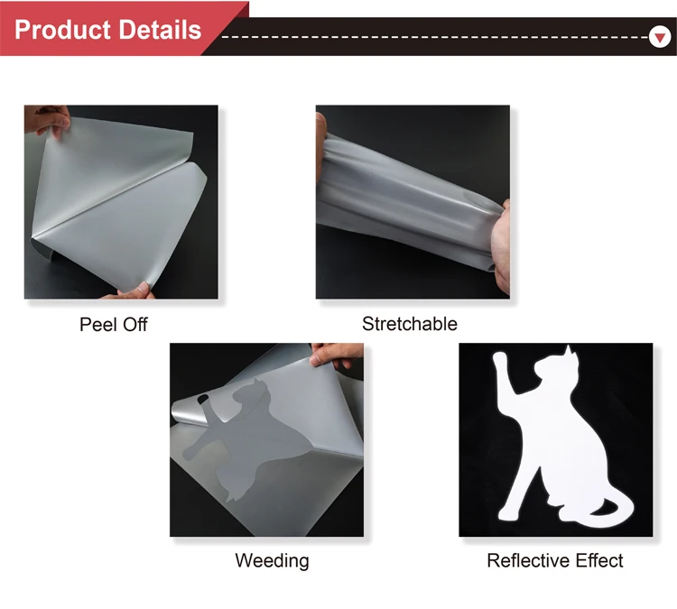 High Visibility Silver Reflective HTV Heat Transfer Vinyl