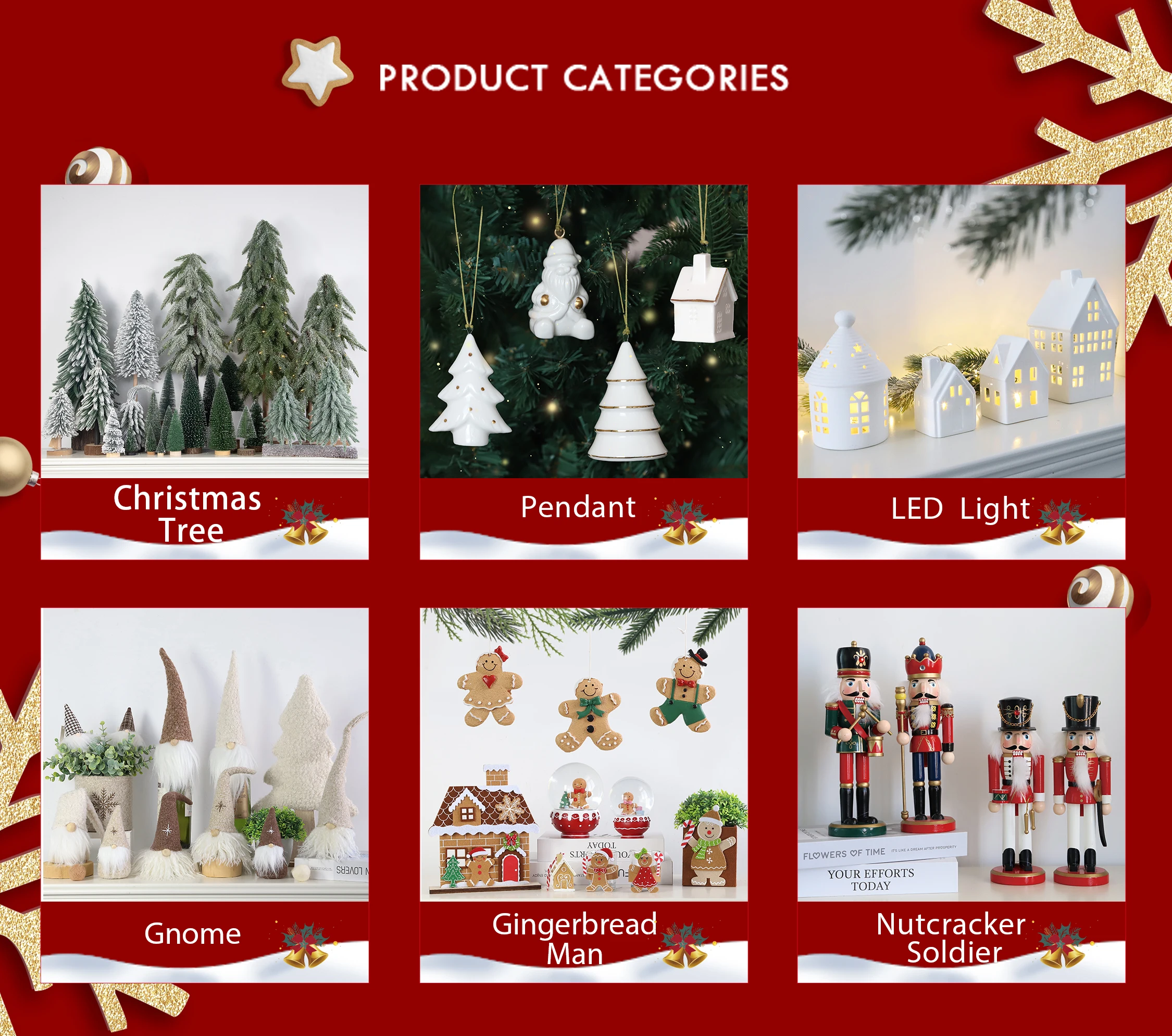 12pcs New Year Home Decoration Wooden Gingerbread Man Couple Doll ...