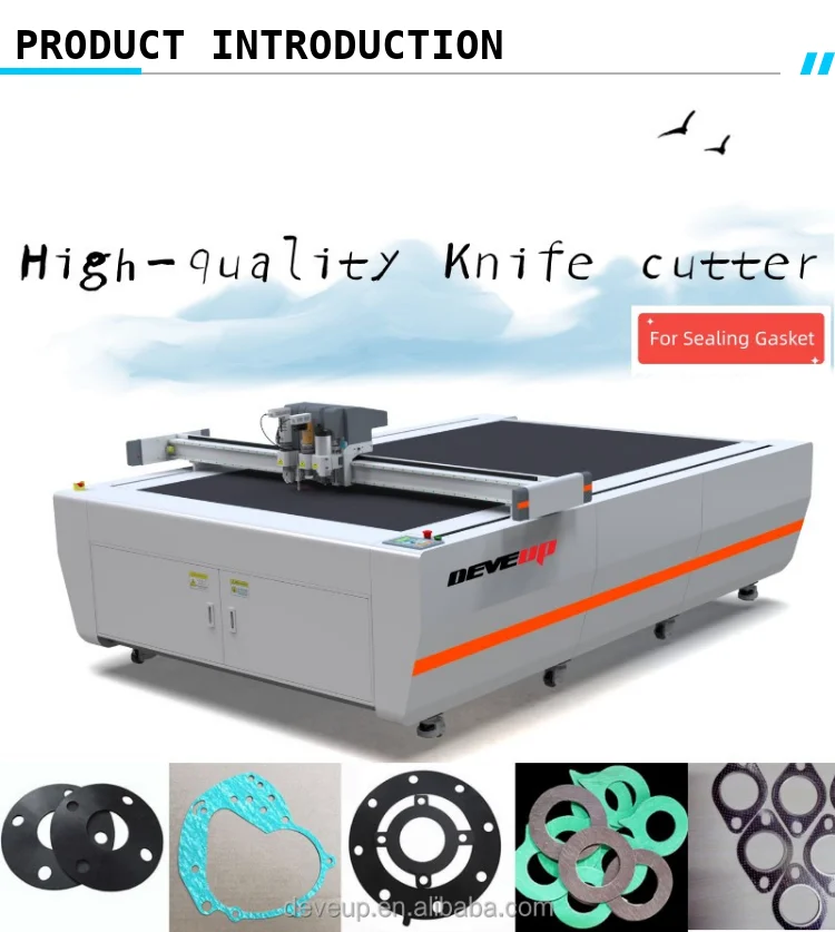High Precision Automatic Digital Cnc Oscillating Knife Pvc Gasket ...