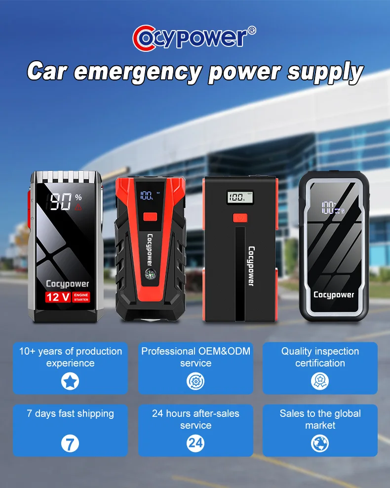 Cocypower 12000mah Car Emergency Power Supply - Reliable Jump Starter