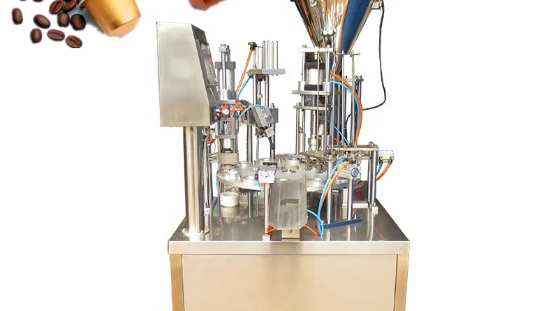 Rotary Powder Capsule Coffee Filling And Sealing Machine With Nitrogen ...