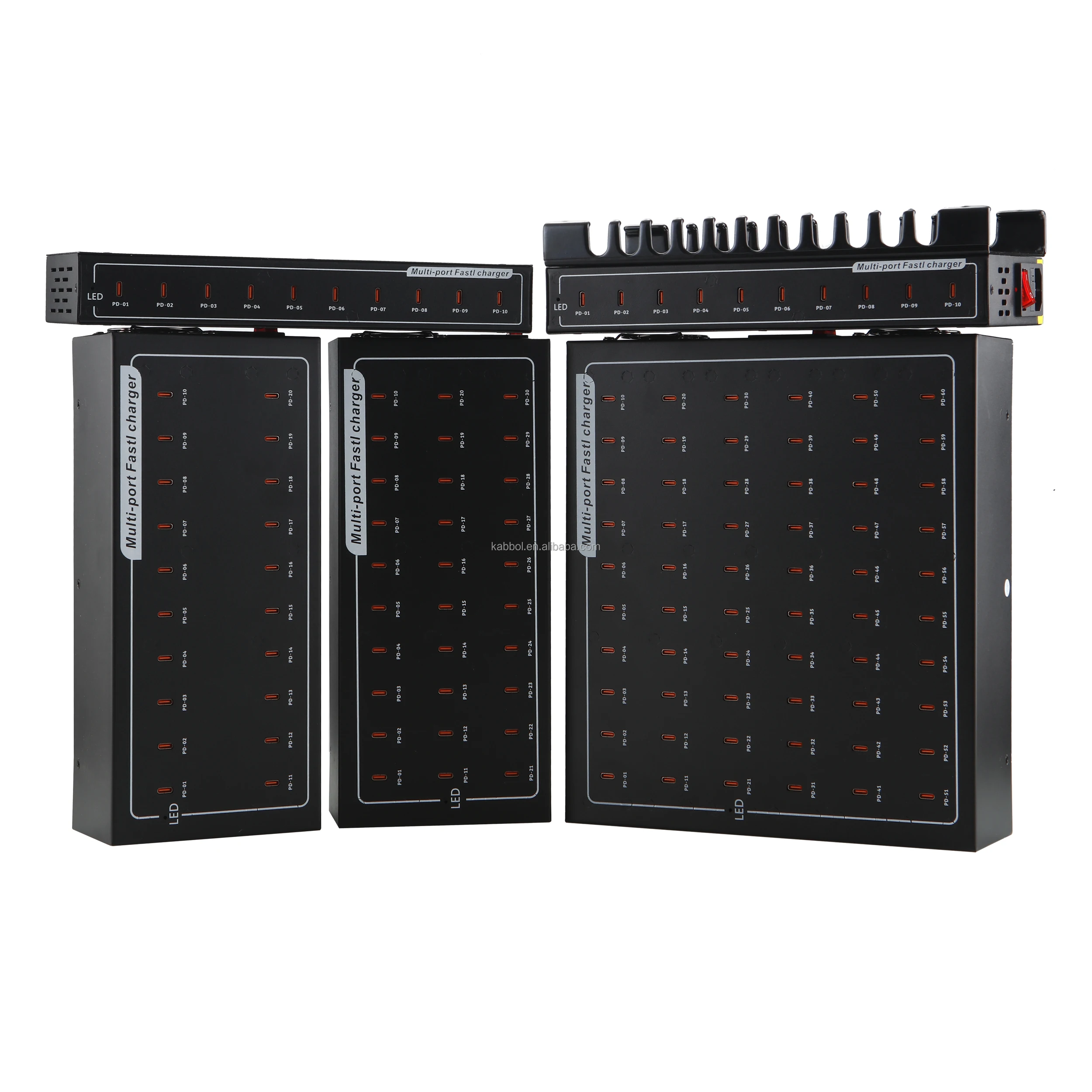 1200W USB Charging Station for Multiple Devices, 60 Port USB C Fast ...