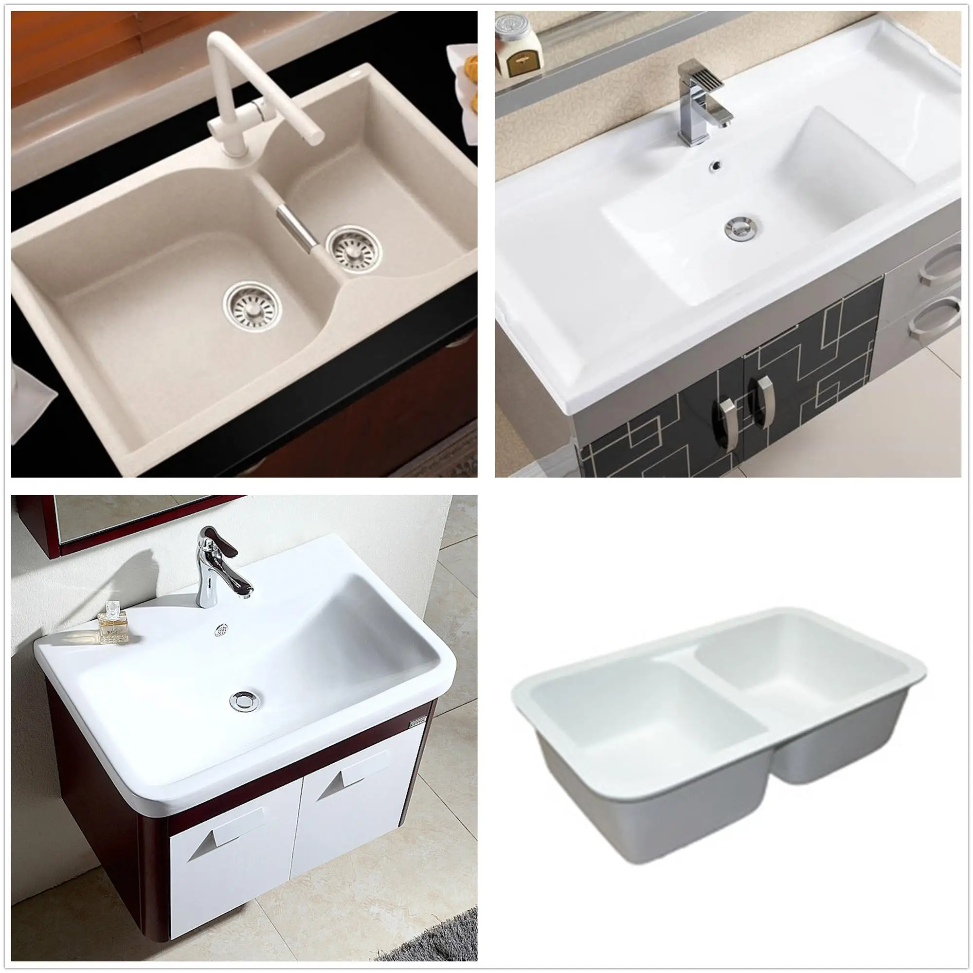 Jinlu Acrylic Resin Basin Sink Production Line,Quartz Sink Making ...