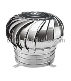 Wind Driven Non Power Roof Ventilation Automatic Exhaust Fan - Buy Pipe ...