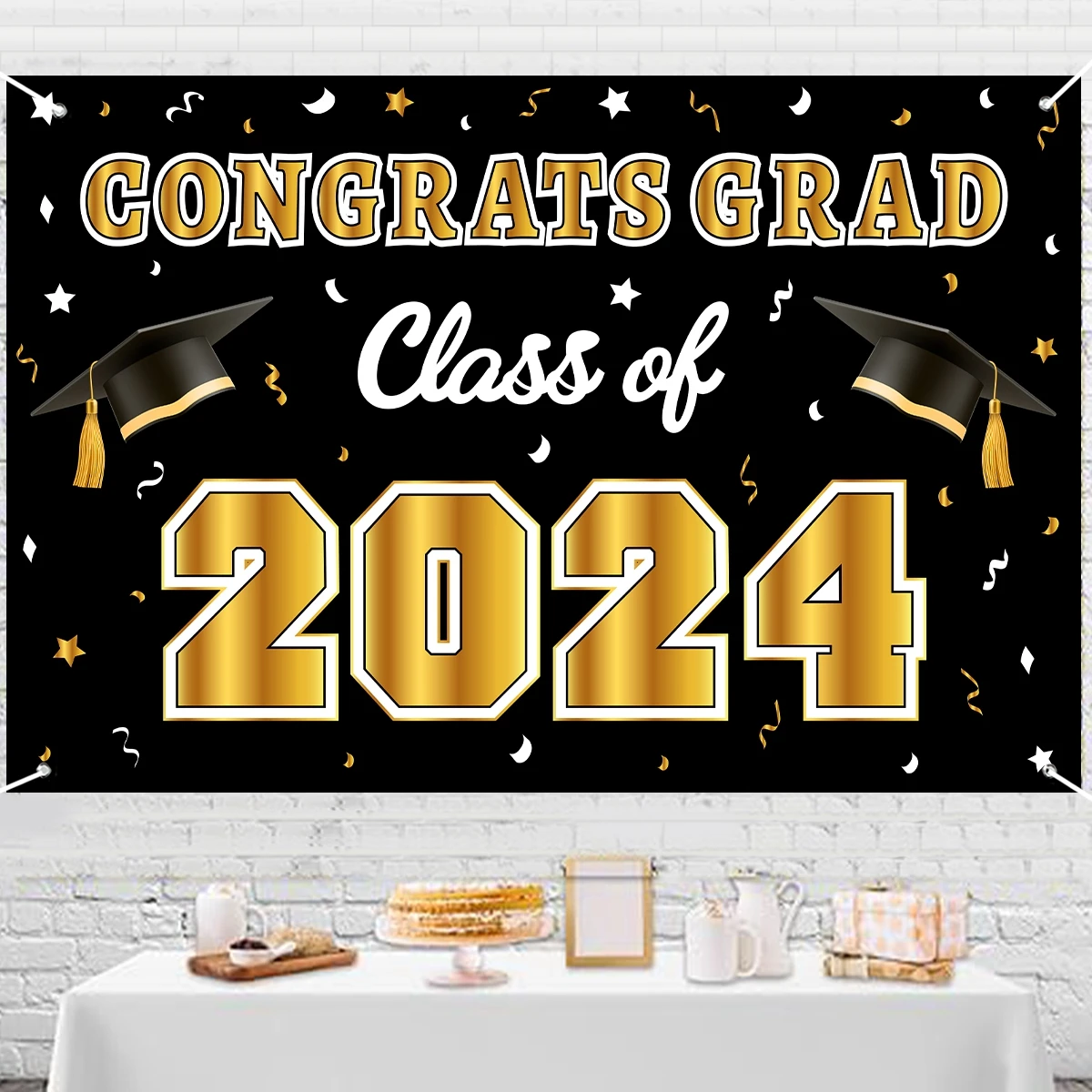 2024 Graduation Vinyl Photography Background Congrats Grad Banner ...