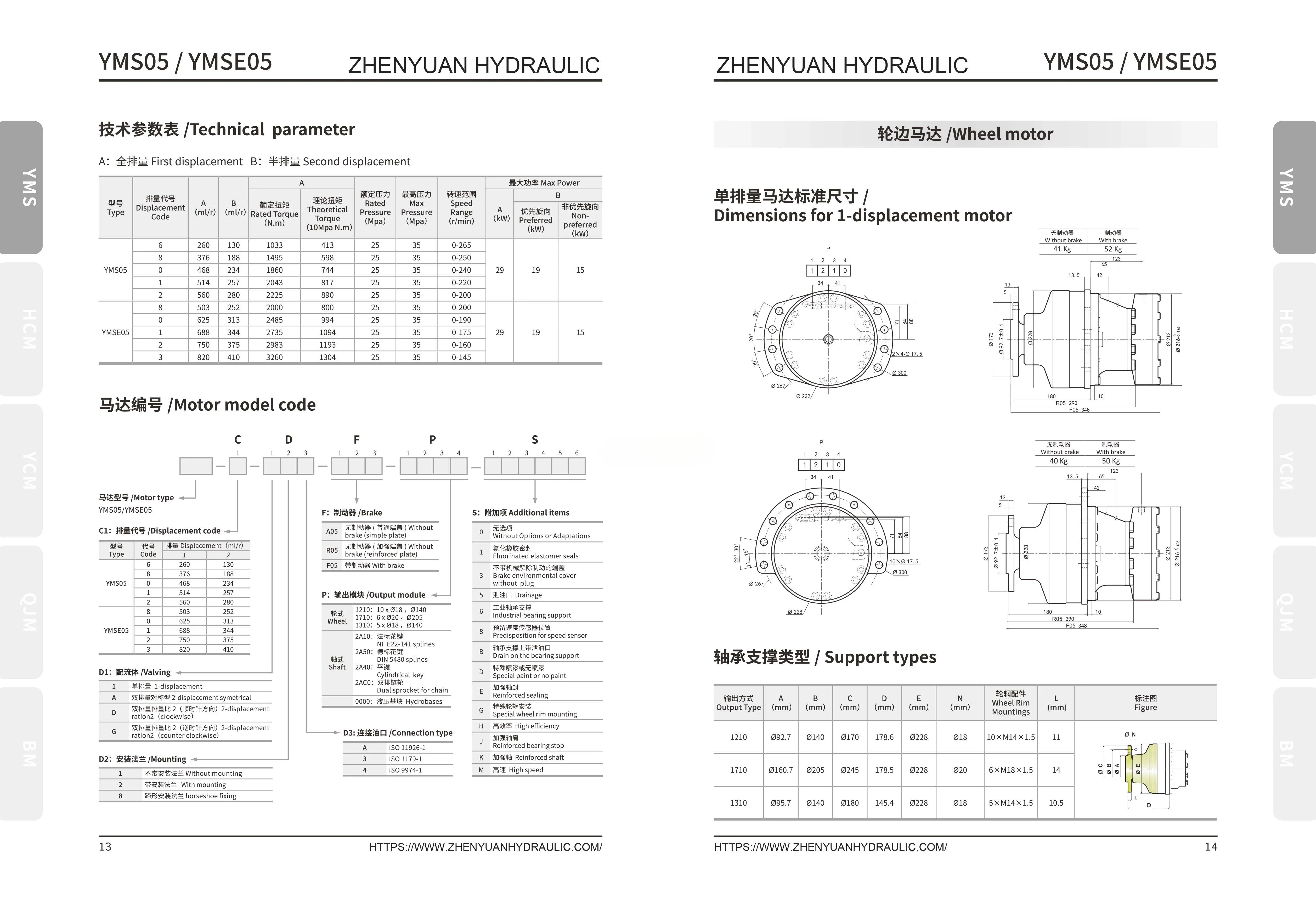 Poclain Motor MS08-8-D1A-R08-2A10-5E00 - High Pressure Hydraulic Motor