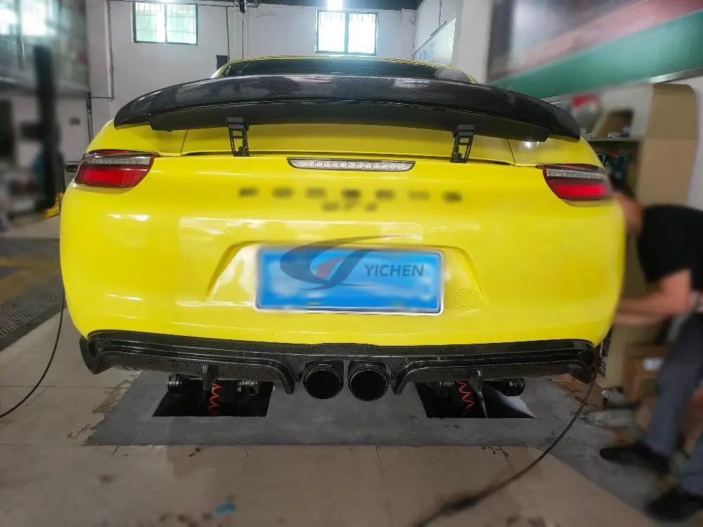 Carbon Fiber Body Kit For 2013-2015 Porsche Cayman 981 Side Vent Rear ...