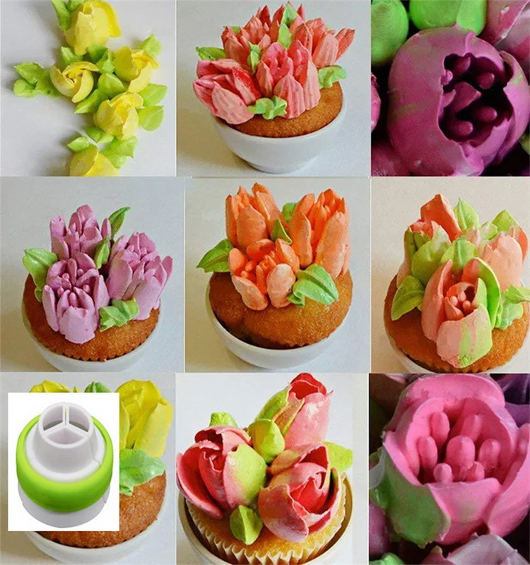 Flower Icing Tips Large 19-Piece Russian Icing Flower Piping Tips Set ...