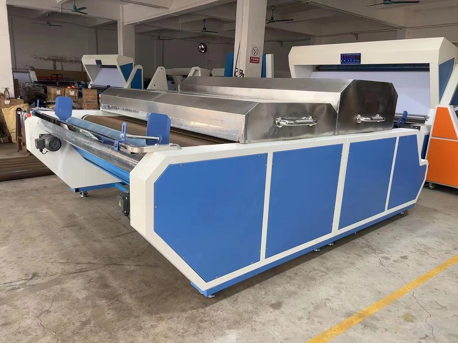 Mesh Belt Shrinkage Sanforizing and Forming Machine Fabric Setting ...