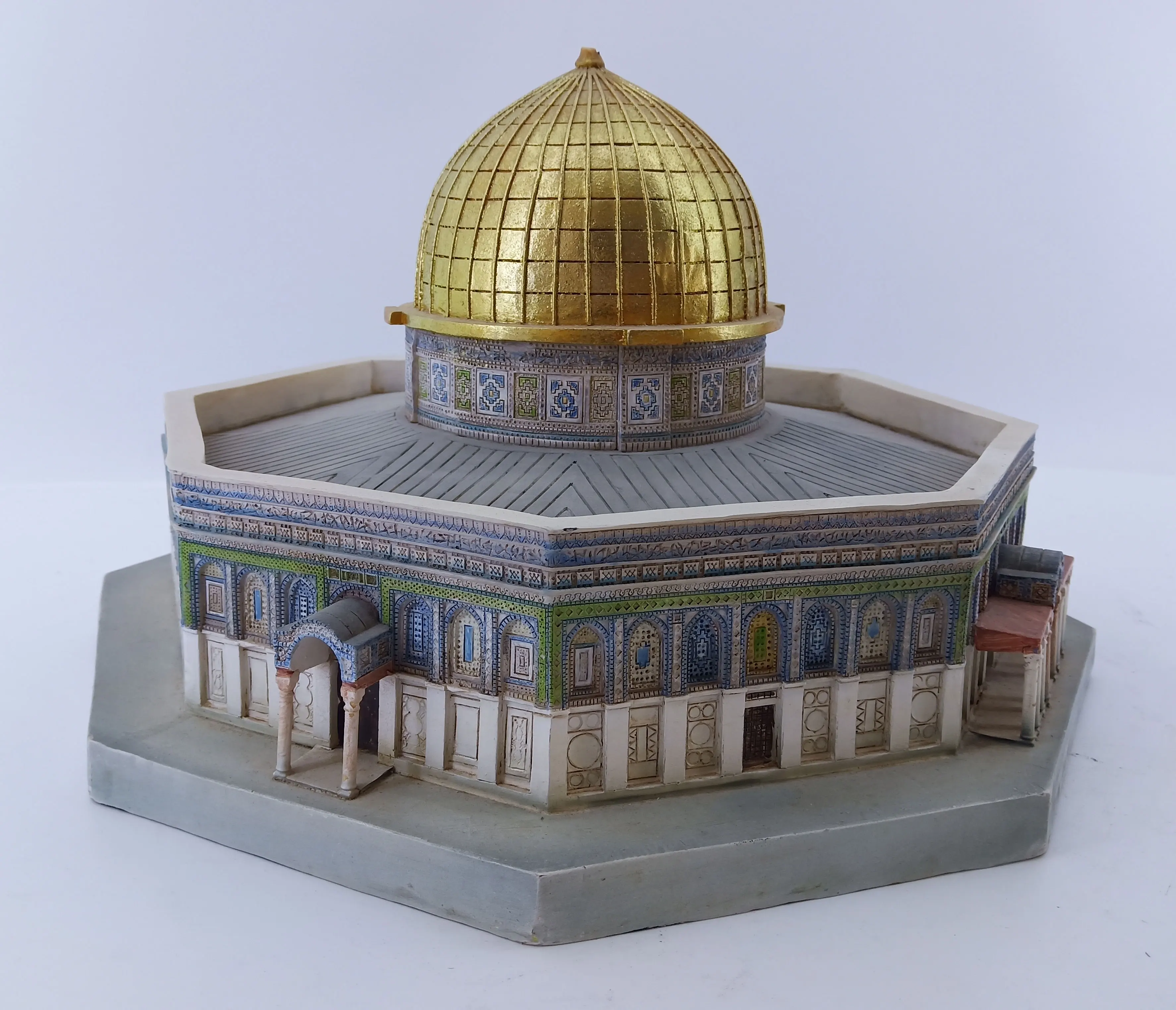 Large Size Gold Color Al-aqsa Mosque Islamic Sculpture Home Decor Gifts ...