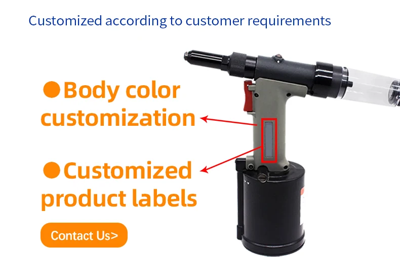 4WOO Pro-2500xt2 Pneumatic Rivet Gun - Easy Handheld Operation