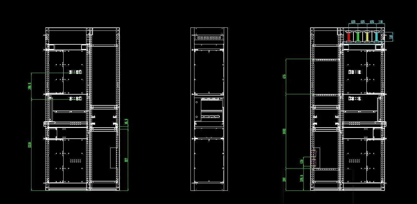 Ac Power Distribution Cabinet Switchgear Unit Rack Cabinet Electric ...
