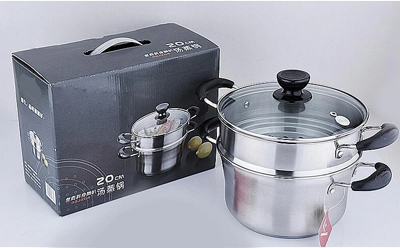 Stainless Steel Cooking Steaming Double Boilers Stockpot - Buy Double ...
