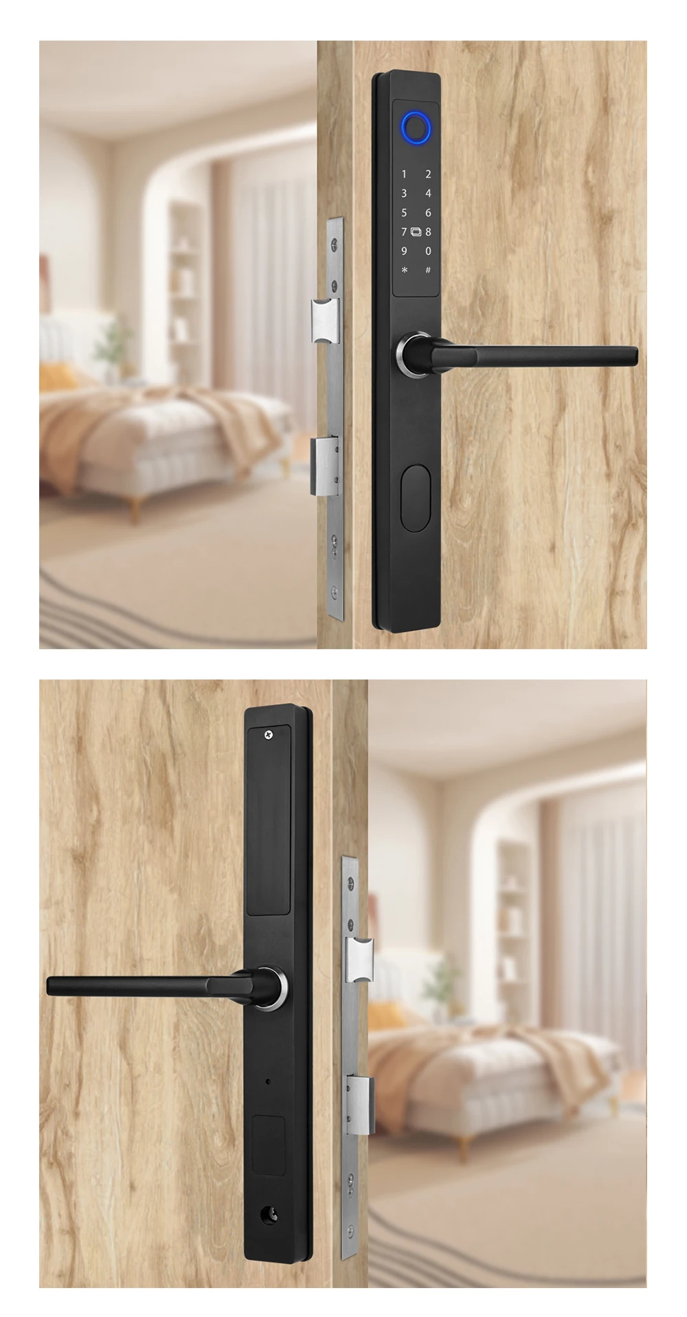 Oyo Programmable Deadbolt Hotel System Fingerprint Rfid Hotel Lock ...