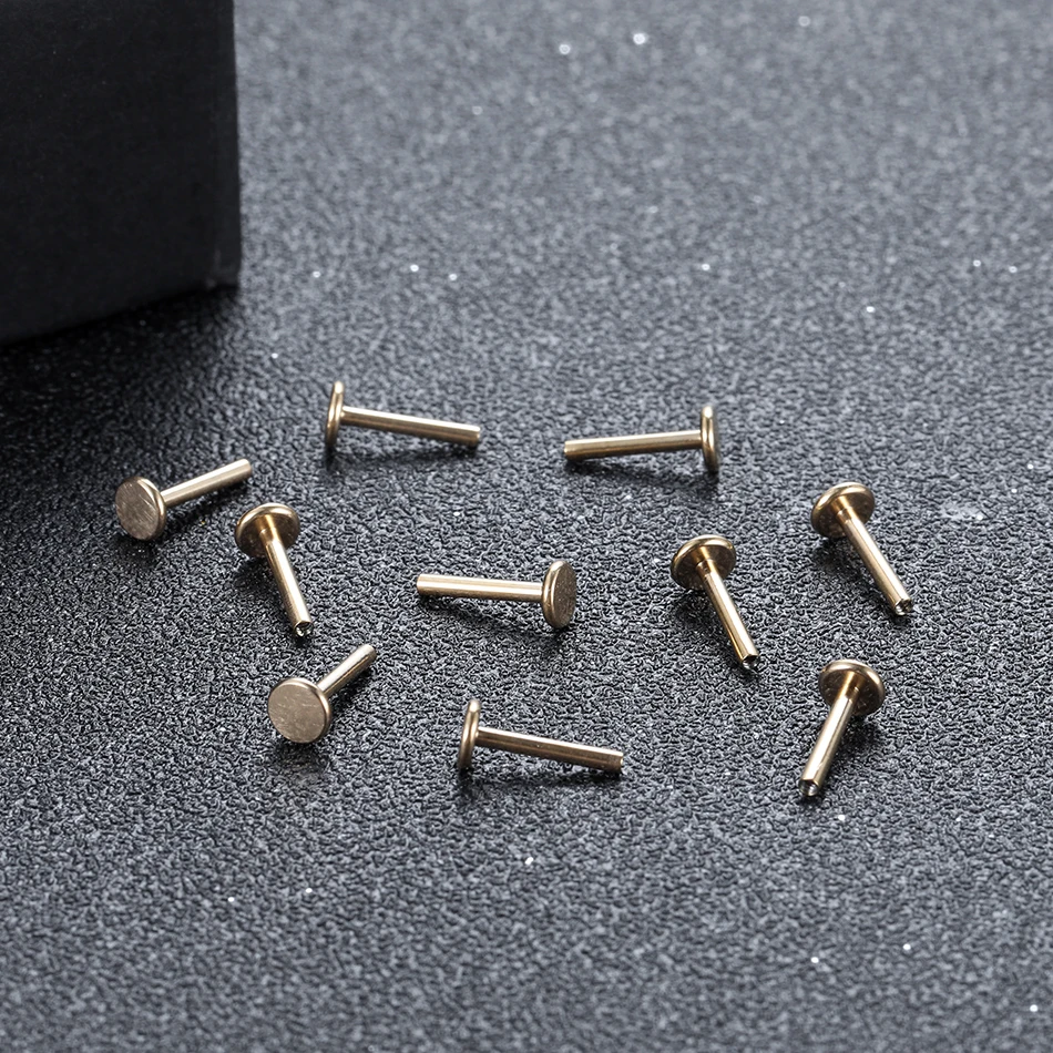 10Pcs/Pack Surgical Steel Internally Threaded Replacement Base Labret ...
