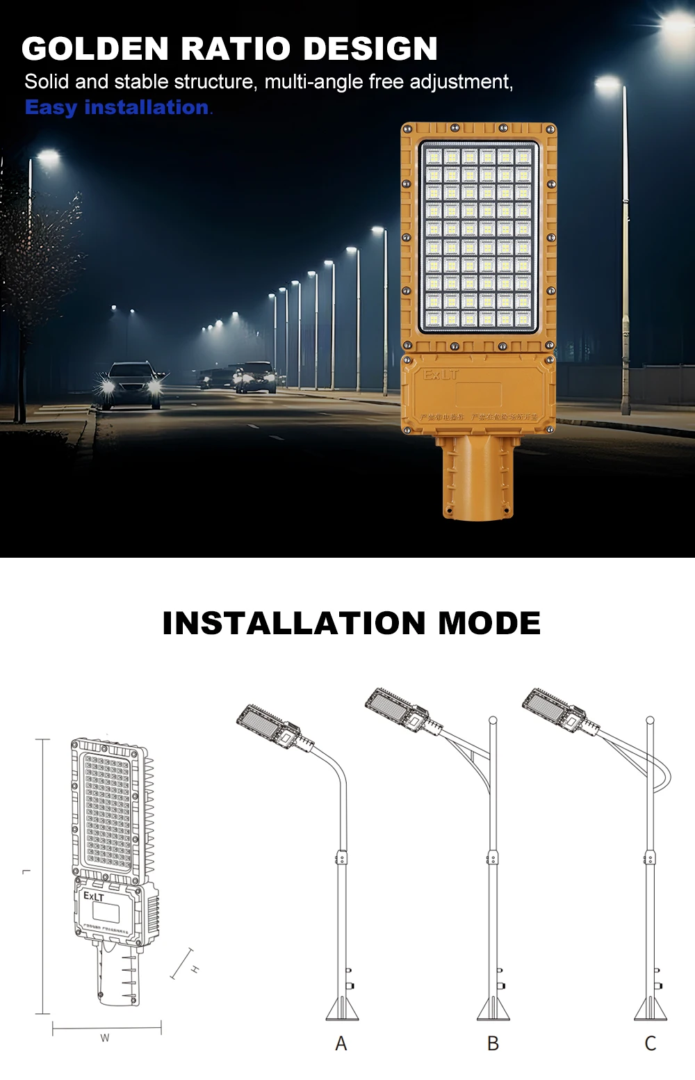 Explosion-proof Lamp City Street Lighting Led Street Light 150w Led ...
