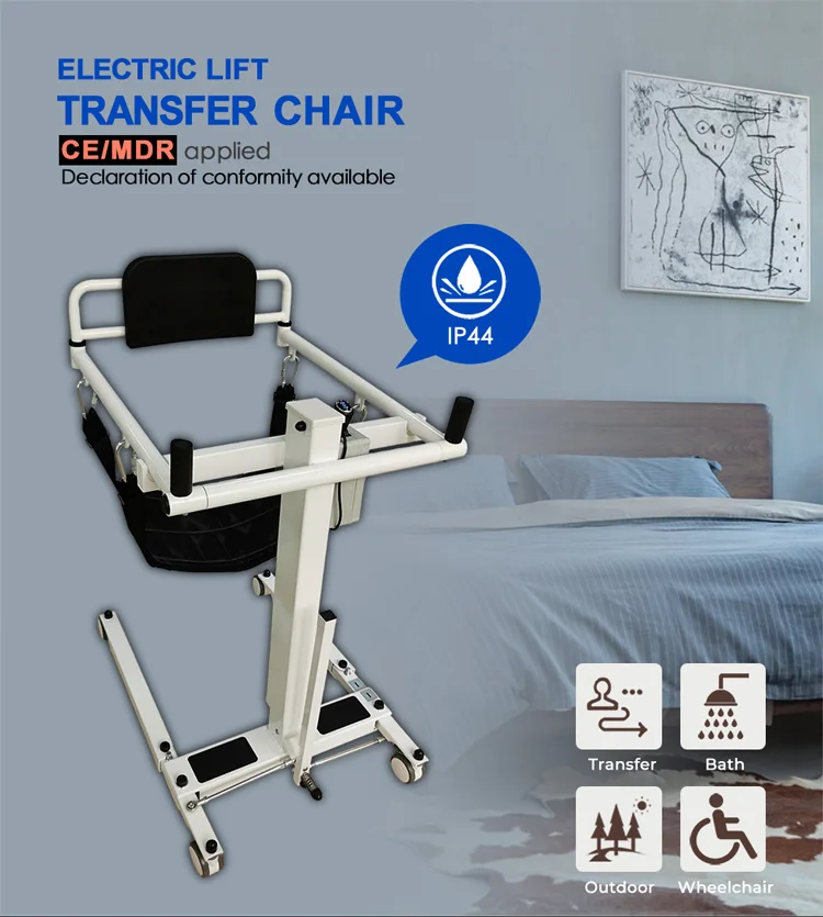 Senyang Electric Disabled Wheelchair Toilet Move Wheel Elderly Commode ...