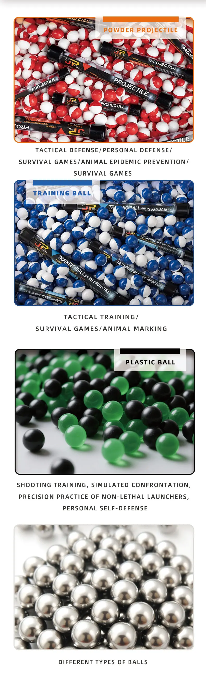 Professional Biodegradable Powder Ball - For Riot Control Security ...