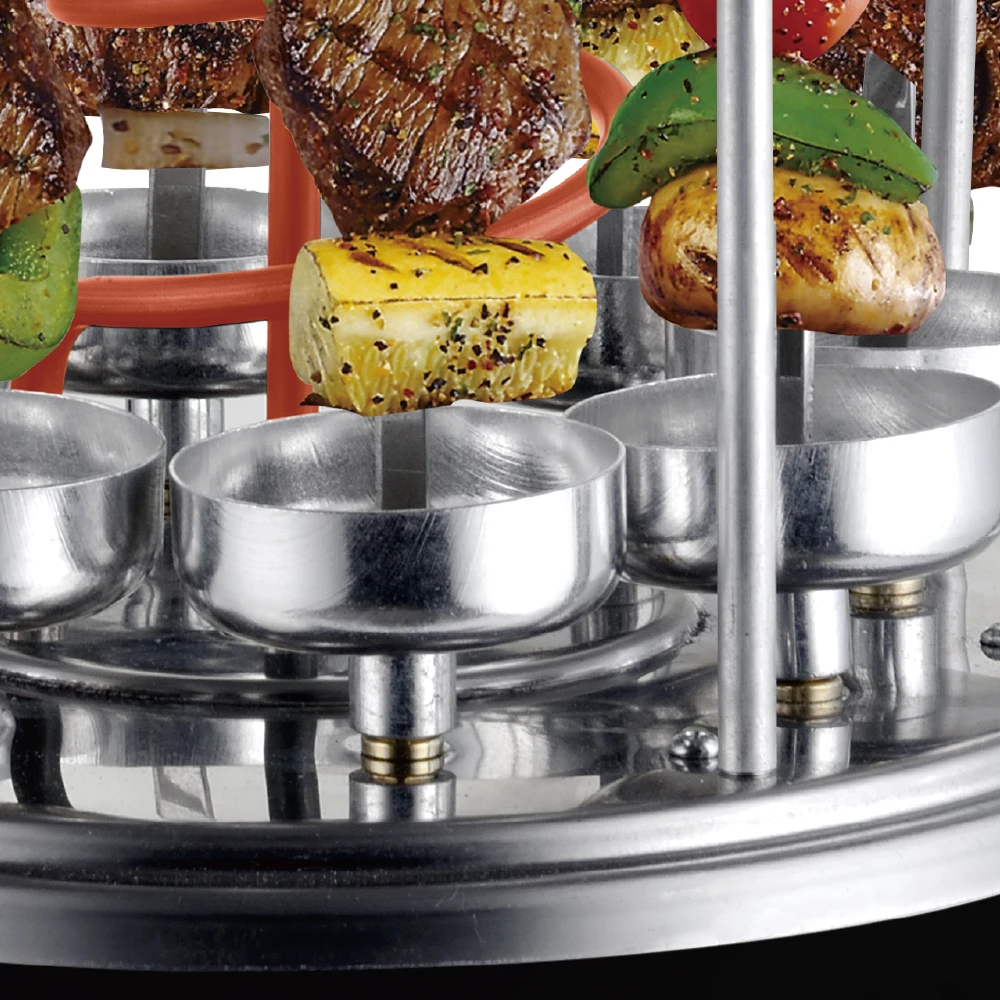 360 Degree Smokeless Rotisserie BBQ Grills - Easy Clean