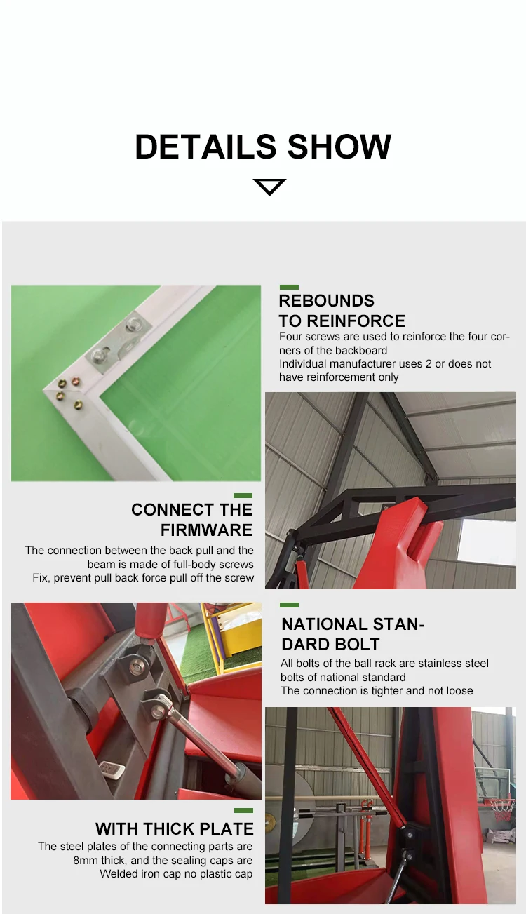 GW Fiba Standard Electro-Hydraulic Basketball Stand