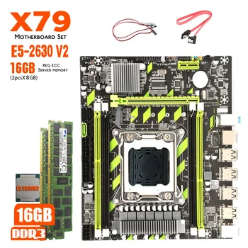 X79g X79 Motherboard Lga2011 Mini-atx Combos E5 2630 V2 Cpu 2pcs X 8gb ...
