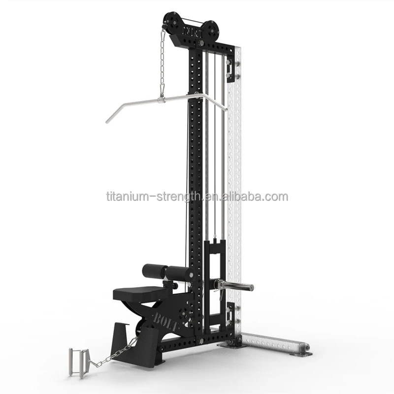 Gym Equipment Strength Low Row With Weight Stack Lat Pull Down Machine ...