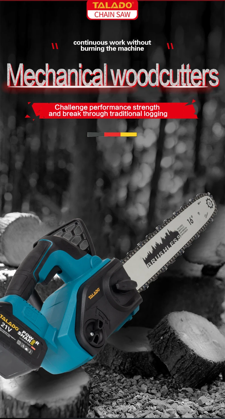 Factory16 Inch Chain Saw Outdoor Wood Cutting Tool Brushless Powerful ...