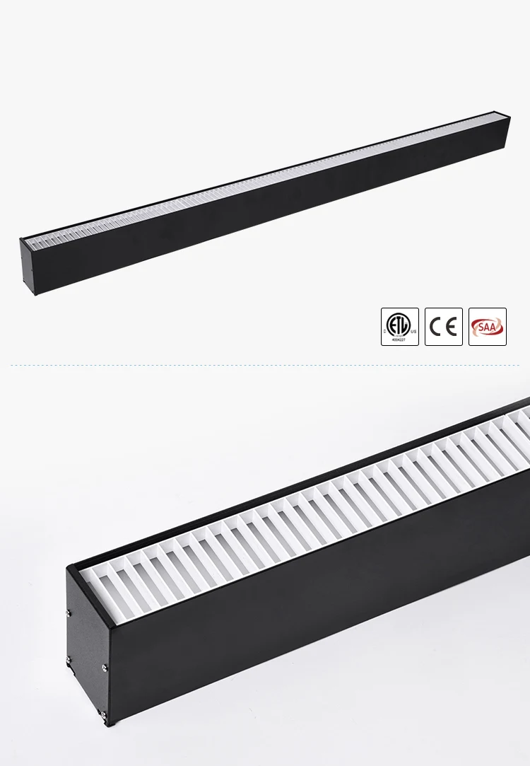 Modern Suspended 4ft 8ft Grille Tube Commercial 1200mm 2400mm Linkable ...