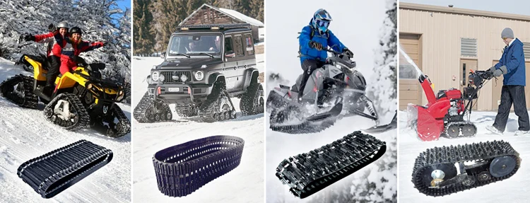 190*64*24 ATV Snow Truck Snowmobile Rubber Tracks for Sale