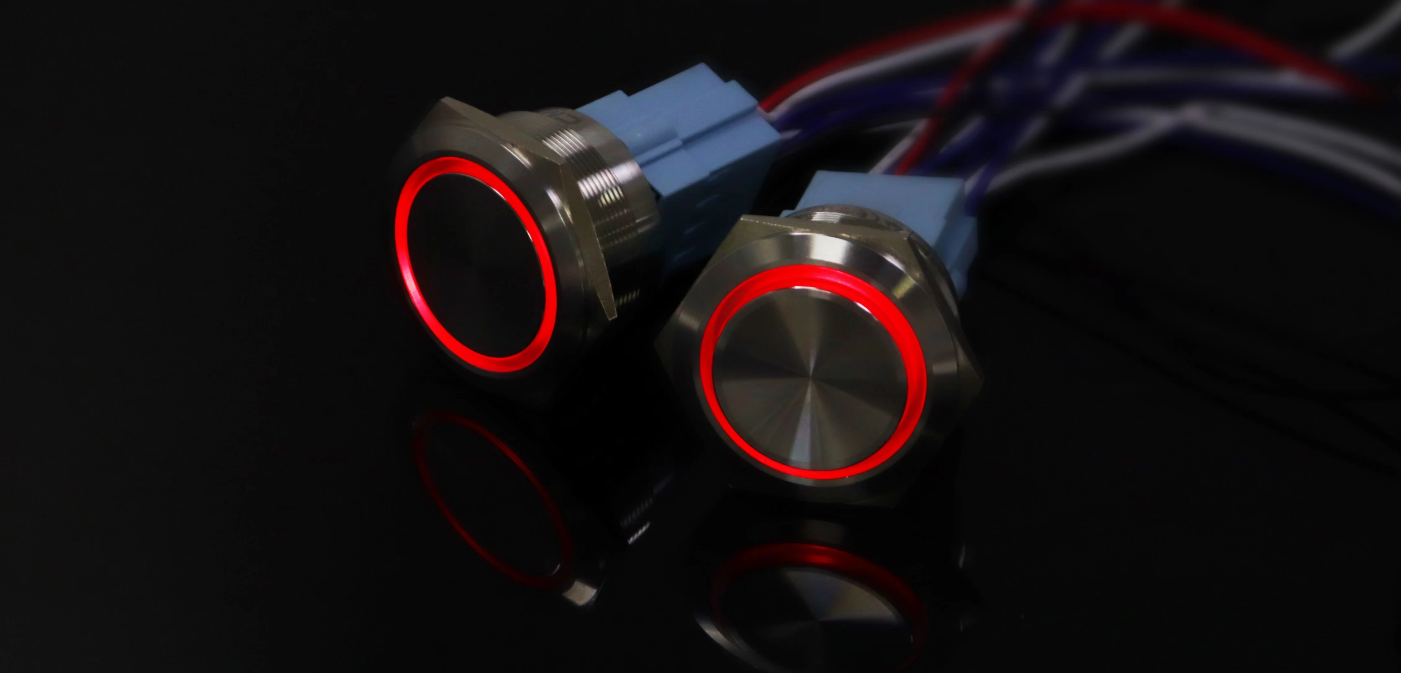 12V LED Push Button Switch MP016S/F11-D - Momentary Self-locking