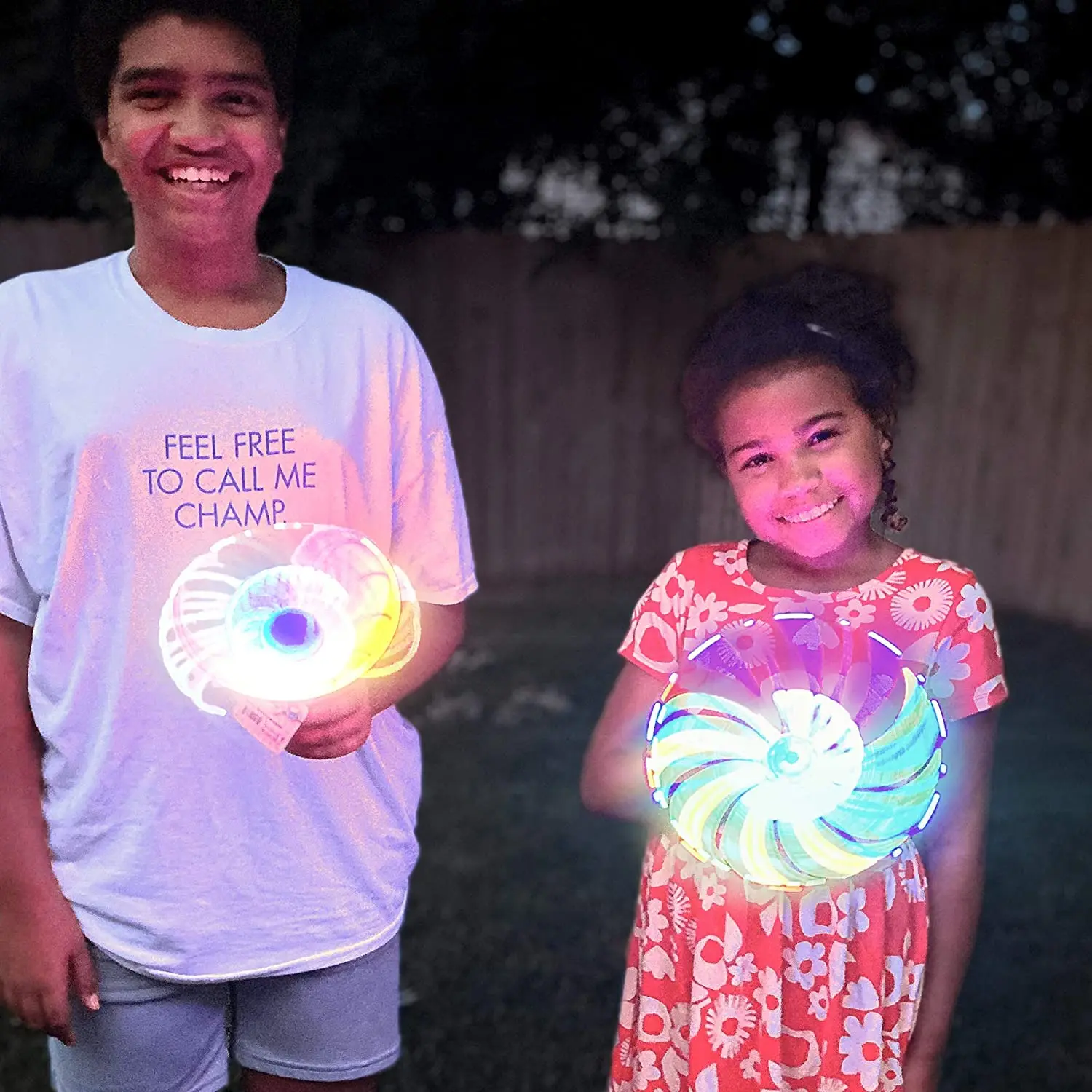 Spinning Light up Wand - Glowing Multi-Color LED Toy